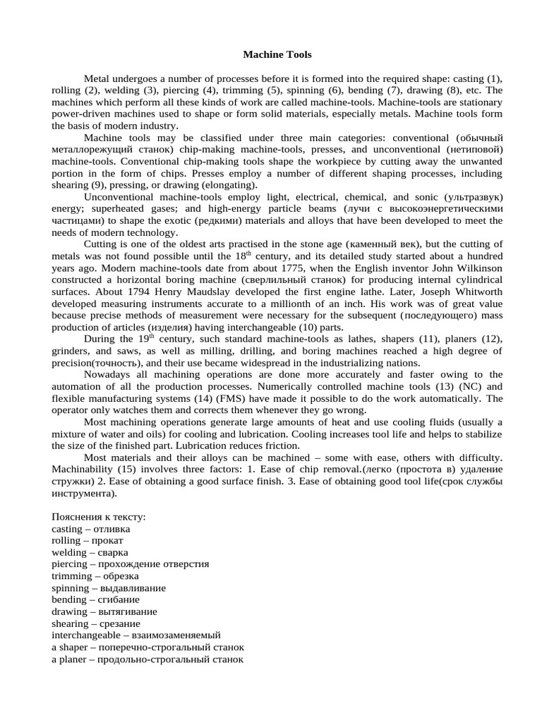 Machine Tools | PDF | Machine Tool | Machining