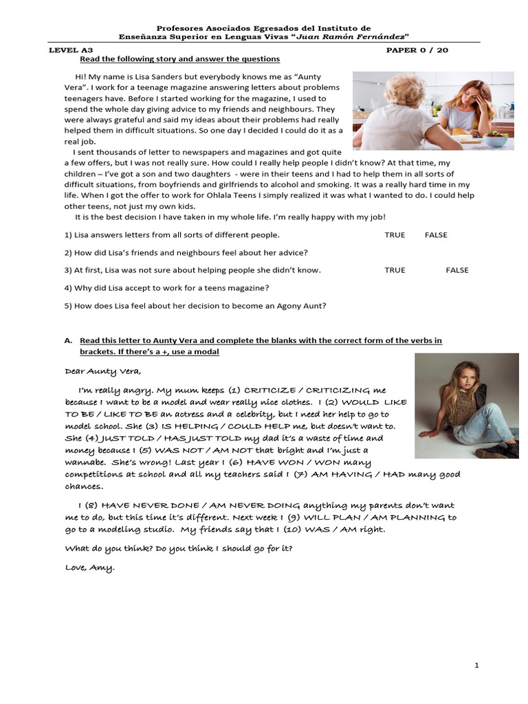 Adol 3 Agony Aunt 2020 | PDF