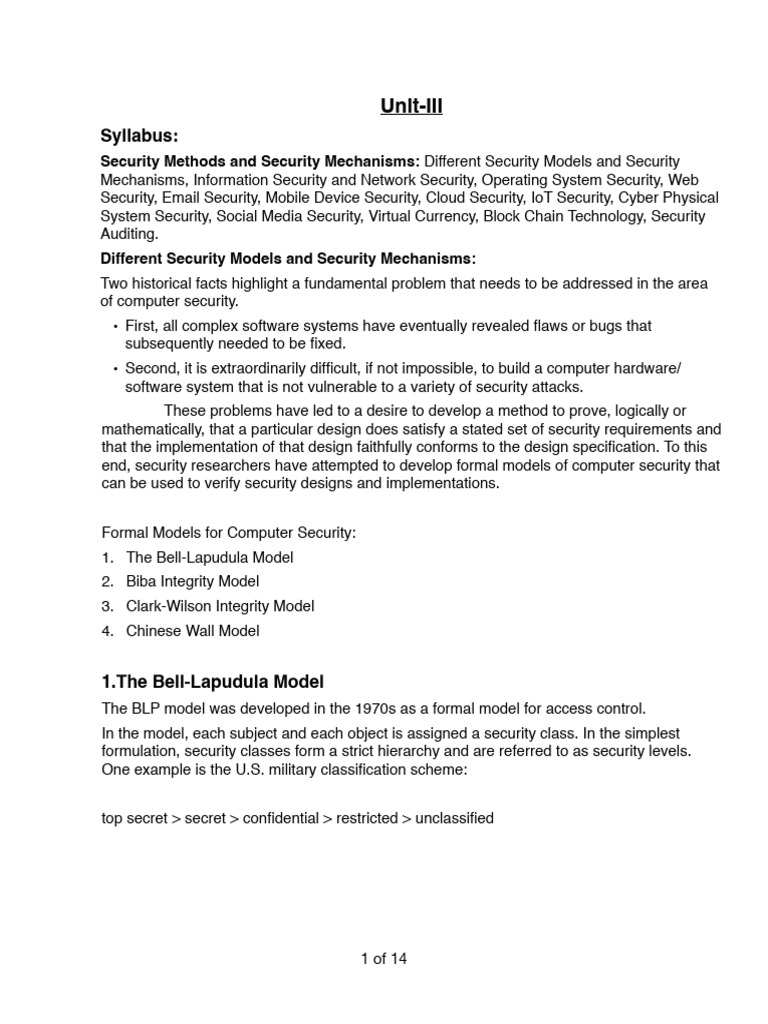 Security Methods and Security Mechanisms | PDF | Security | Computer ...