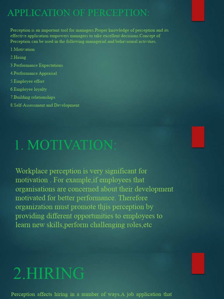 MCOB | PDF | Performance Appraisal | Perception