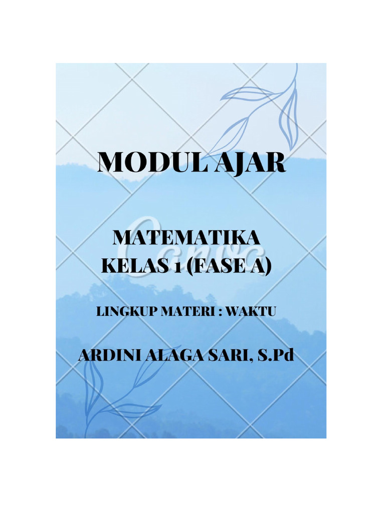 MODUL AJAR MATH PPL 1 (Sadiah, S.PD Fix | PDF | Seni