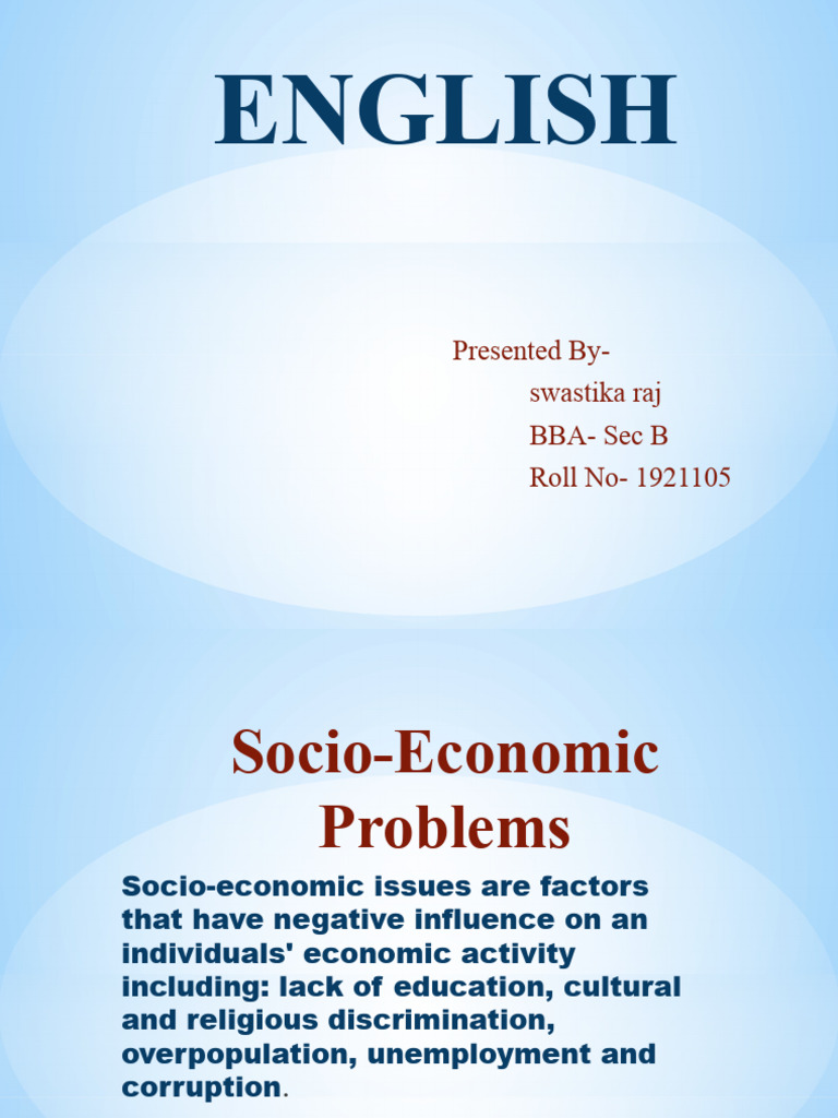 Socio Economic Problems Second Sem Iss | PDF | Poverty | Poverty ...