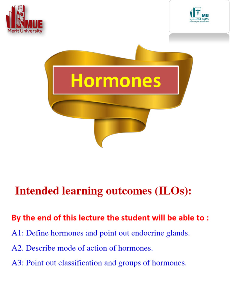 ERD Biochemistry Lecture 1 | PDF | Hormone | Biomolecules