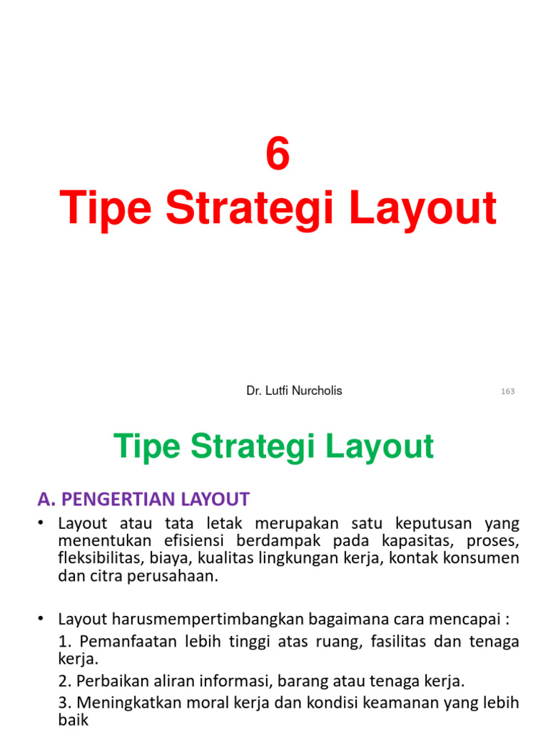 Tipe dan Strategi Layout Efektif | PDF