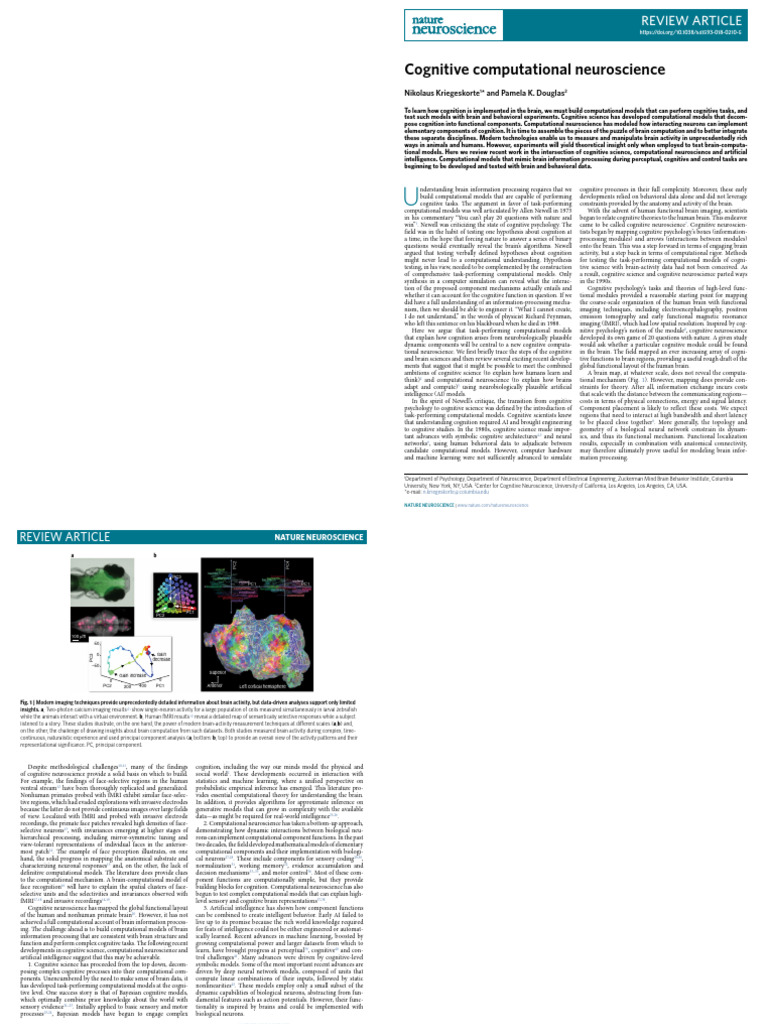 Nikolaus Kriegeskorte Cognitive Computational - Booklet | PDF ... Nikolaus Kriegeskorte Cognitive Computational - Booklet | PDF ...