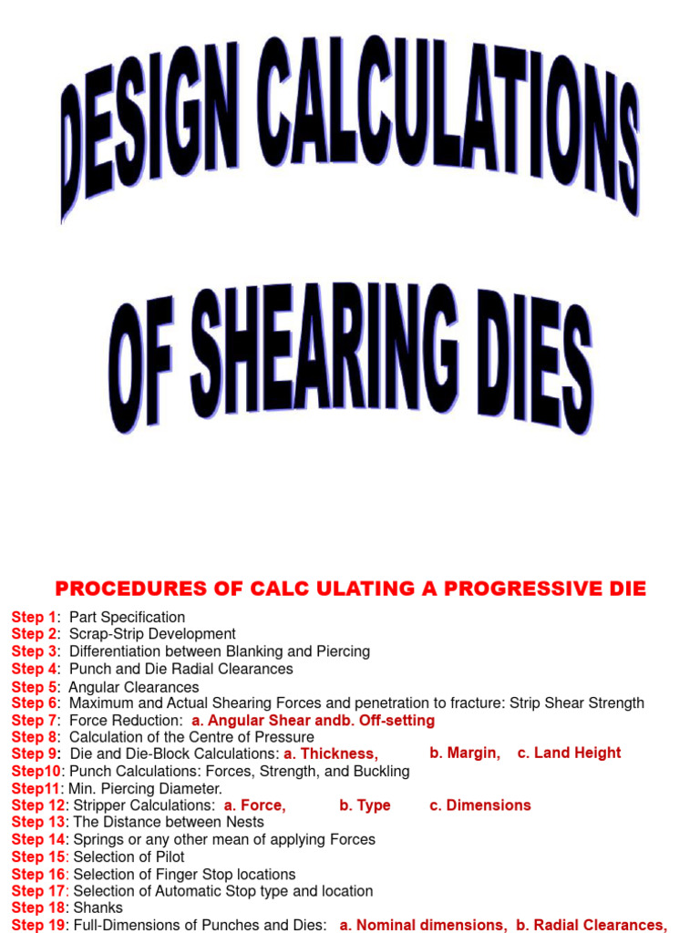 2 - Die Design 2 | PDF | Sheet Metal | Physical Sciences