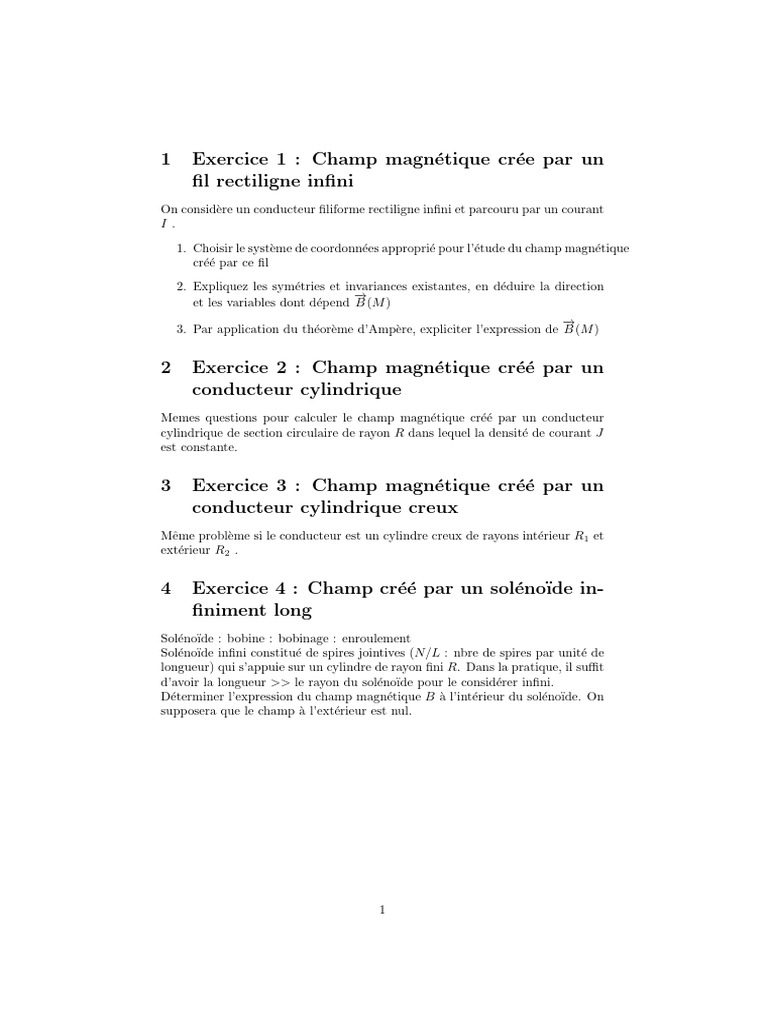 TD Magnetostatique | PDF