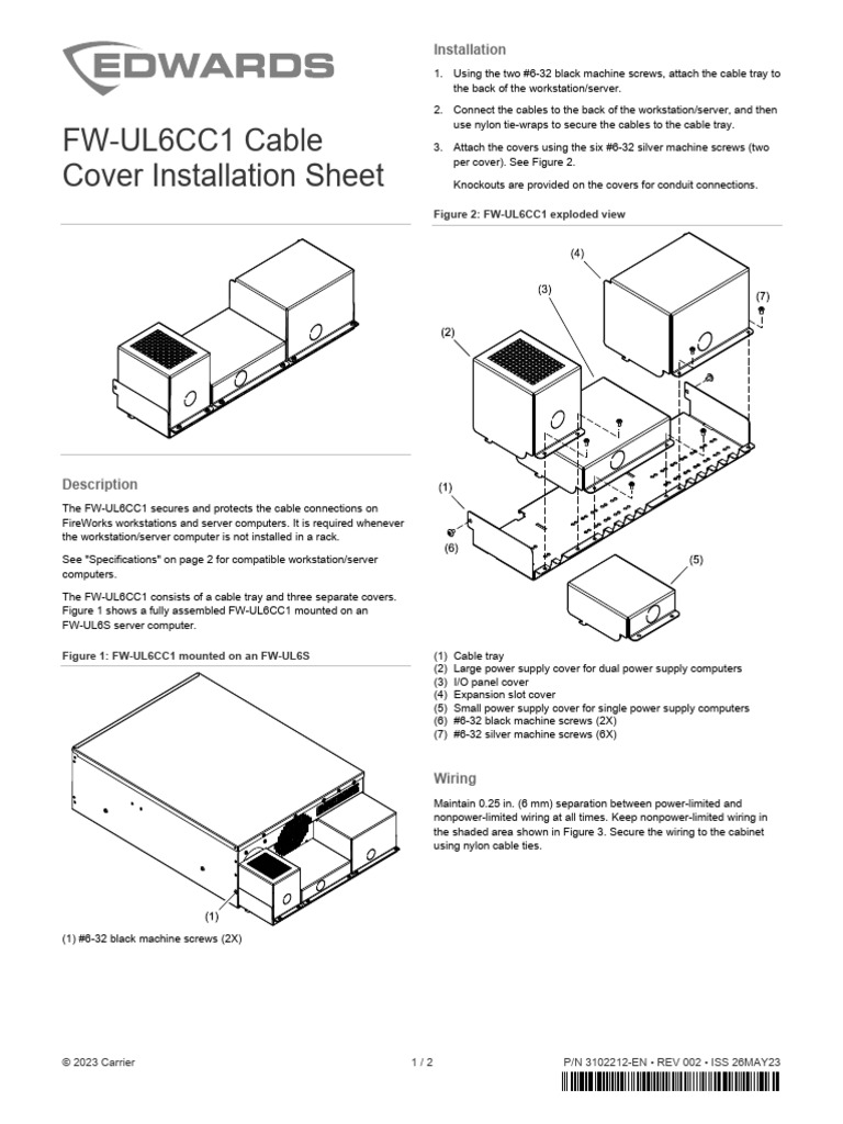 Cable Shroud Installation Guide | PDF