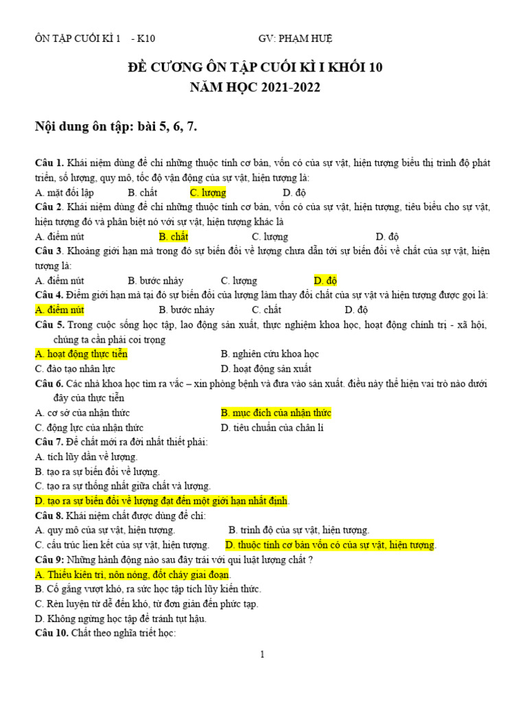 Đề-Cương-Ôn-Tập-Cuối-Kì-1-K1o-21-22.-Hs-1 2 | PDF