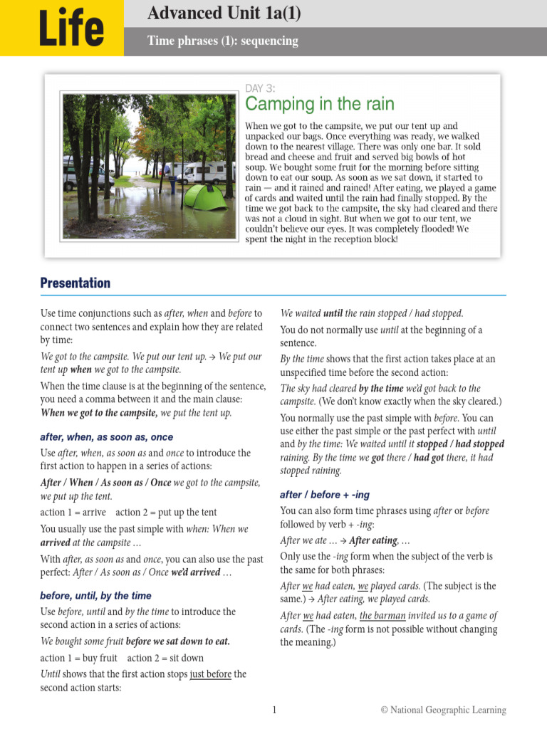 Advanced Rev02 GW 01a-1 | PDF | Syntax | Linguistics