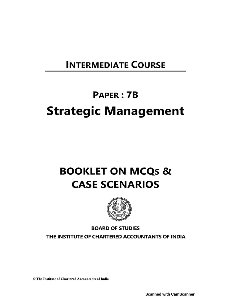 SM MCQ Booklet | PDF
