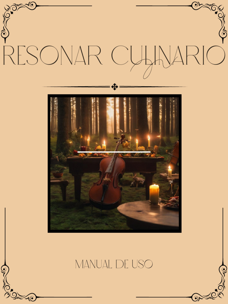 Resonar Culinario Manual de Uso | PDF