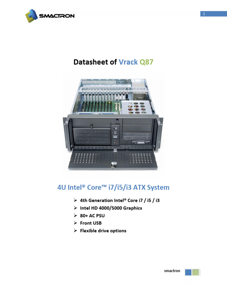 VRack Q87 | PDF | Usb | Electronics