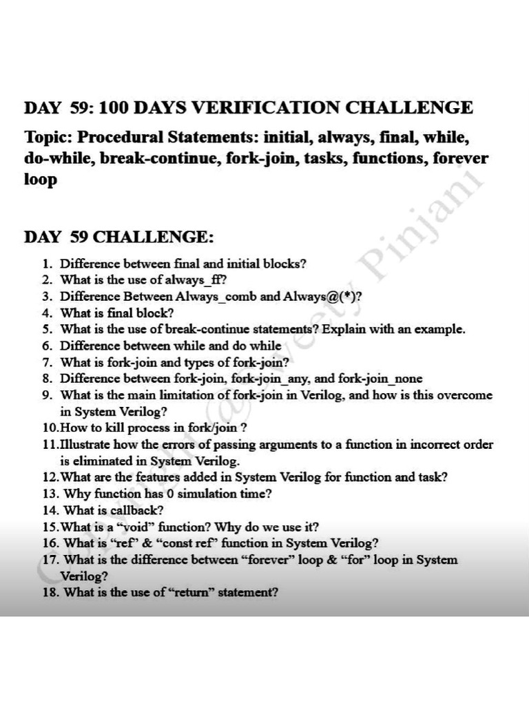 System Verilog Procedural Statements | PDF