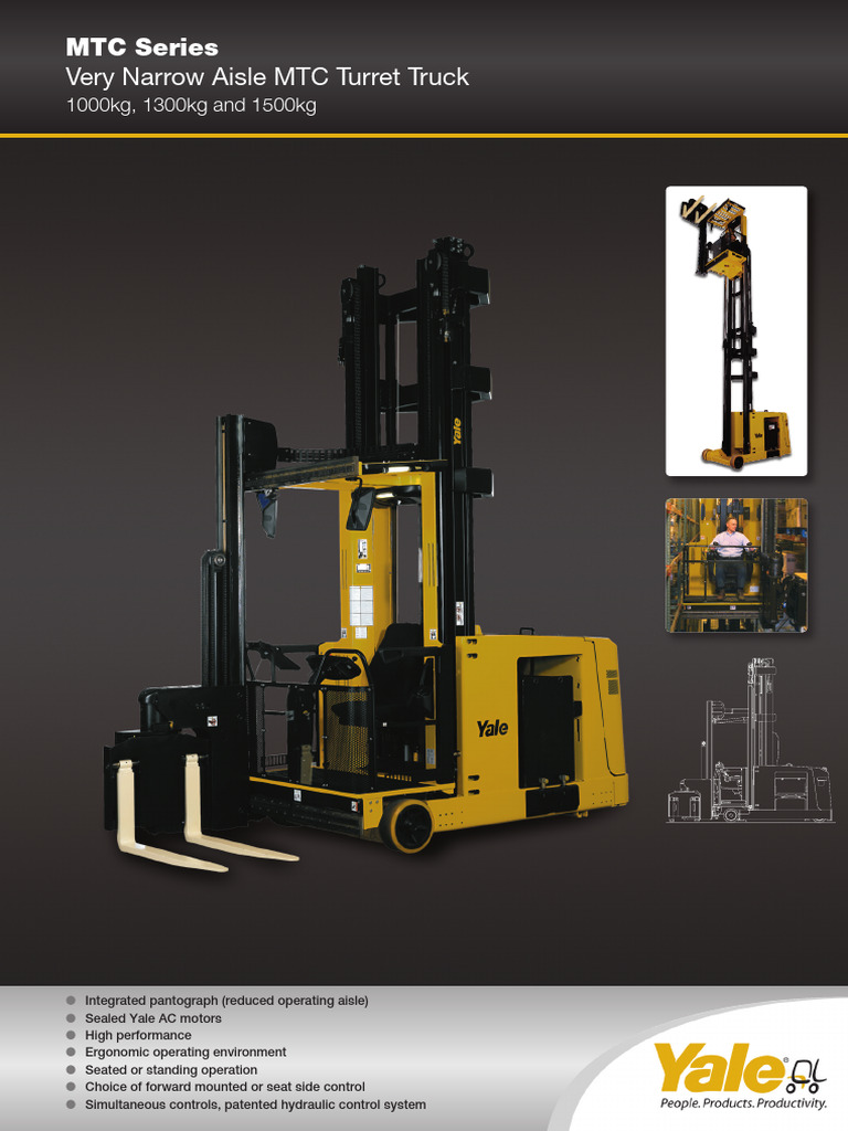 Very Narrow Aisle MTC Turret Truck | PDF | Electric Motor | Alternating ...
