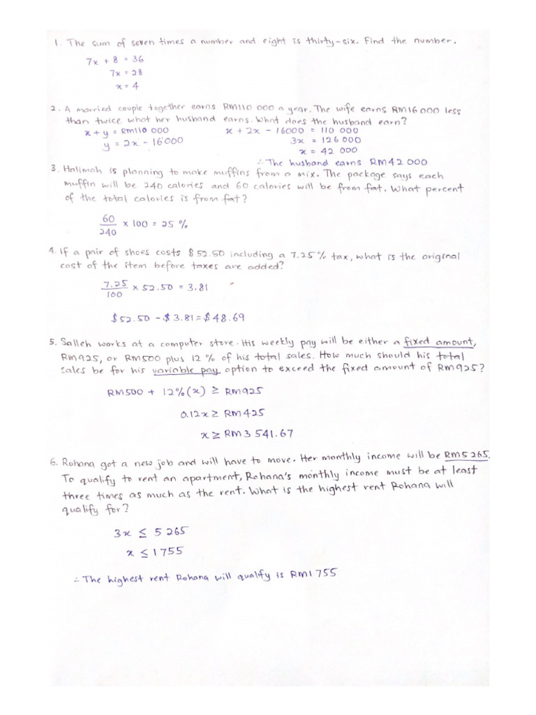 Tutorial Question Chapter 3 | PDF