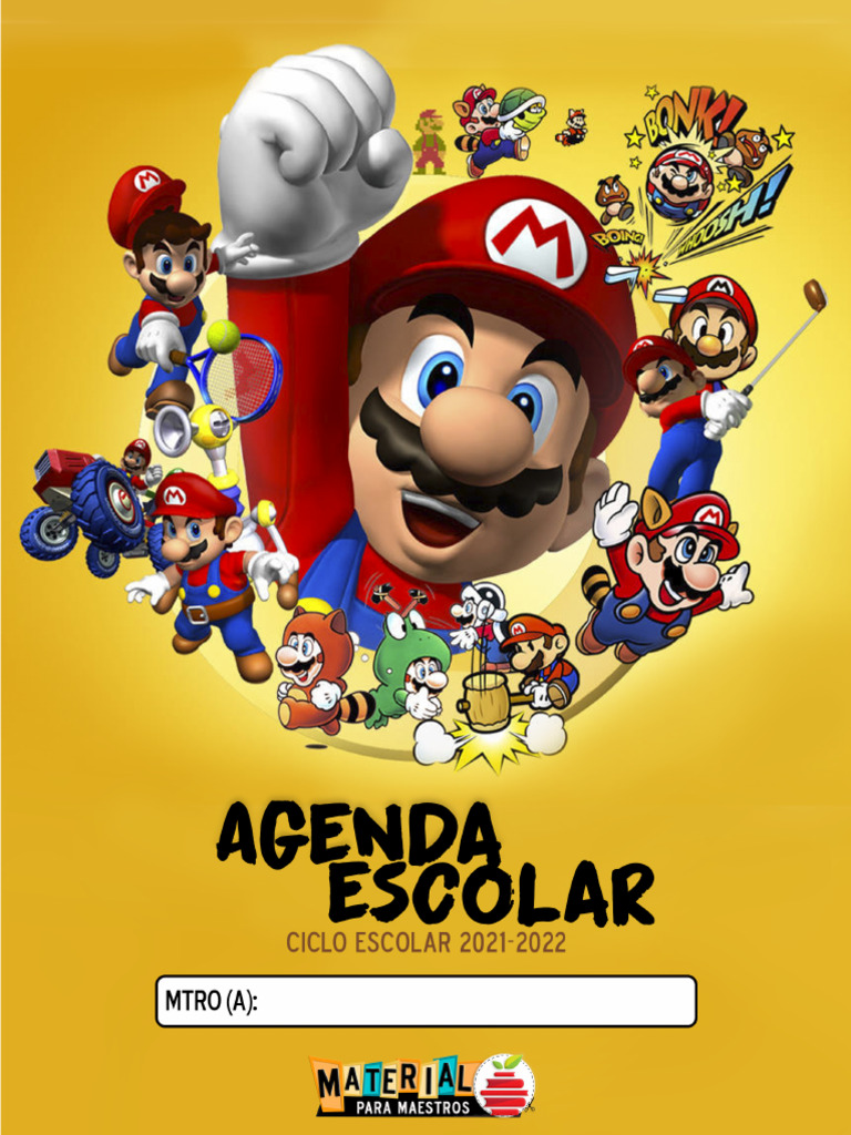 Agenda de Mario Bros 2021 - 2022 Digital | PDF