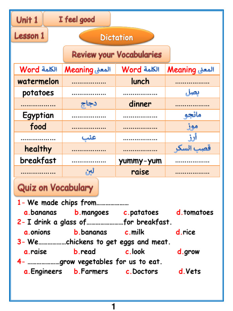 Dictation Grade 4 Full | PDF | Food And Drink