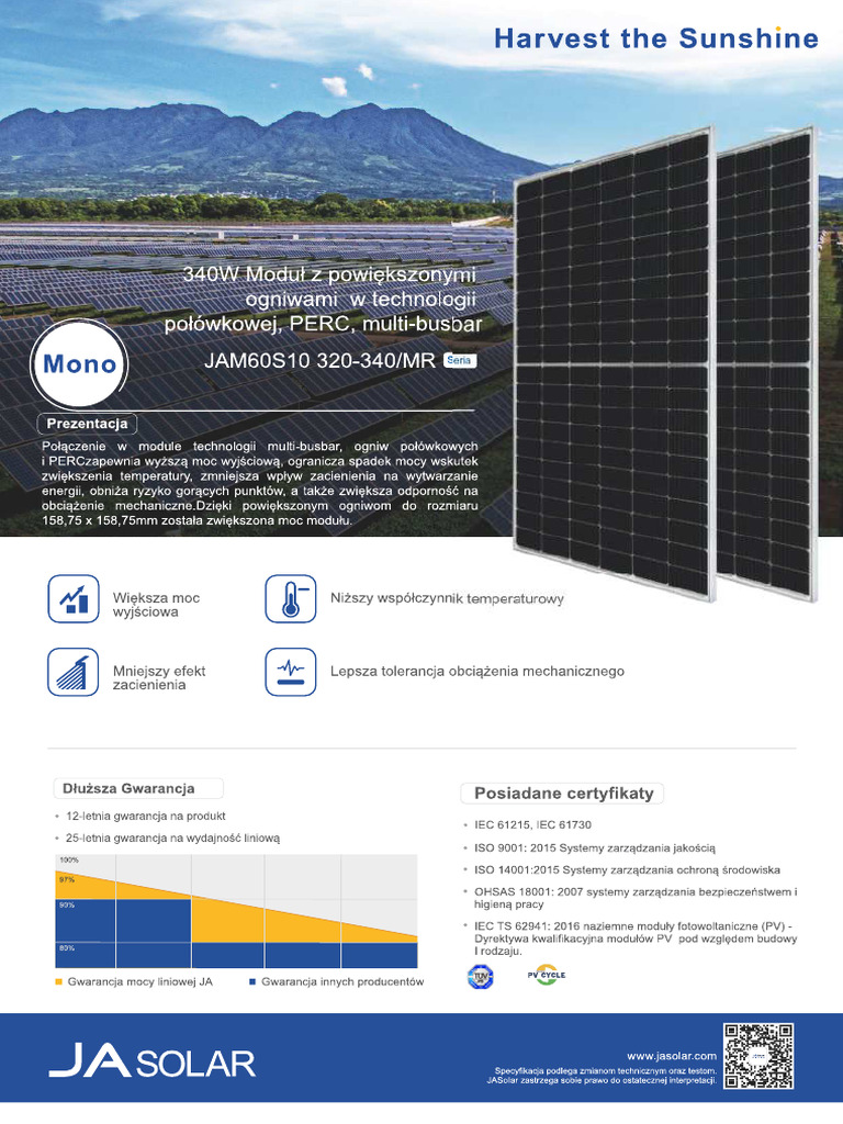 Jam60s10 320-340 MR-PL | PDF
