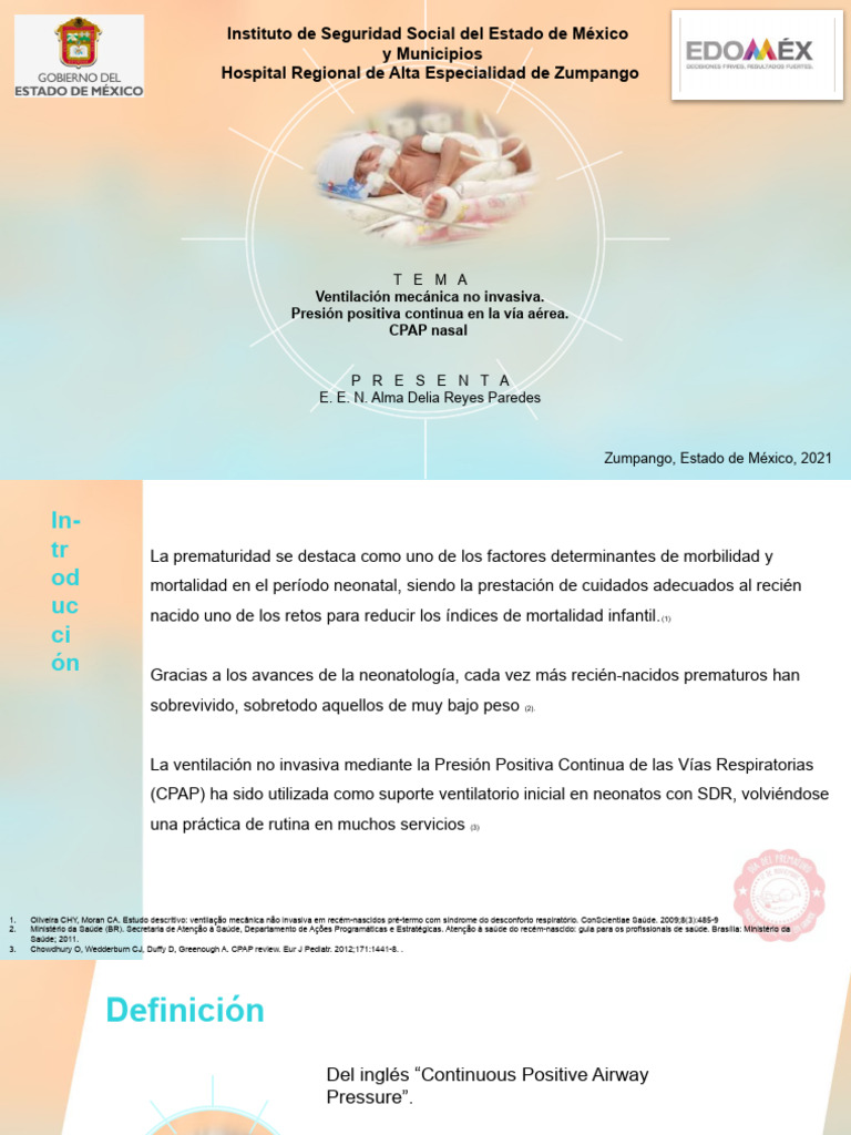 Cpap Nasal | PDF | Medicina | Fisiologia Animal