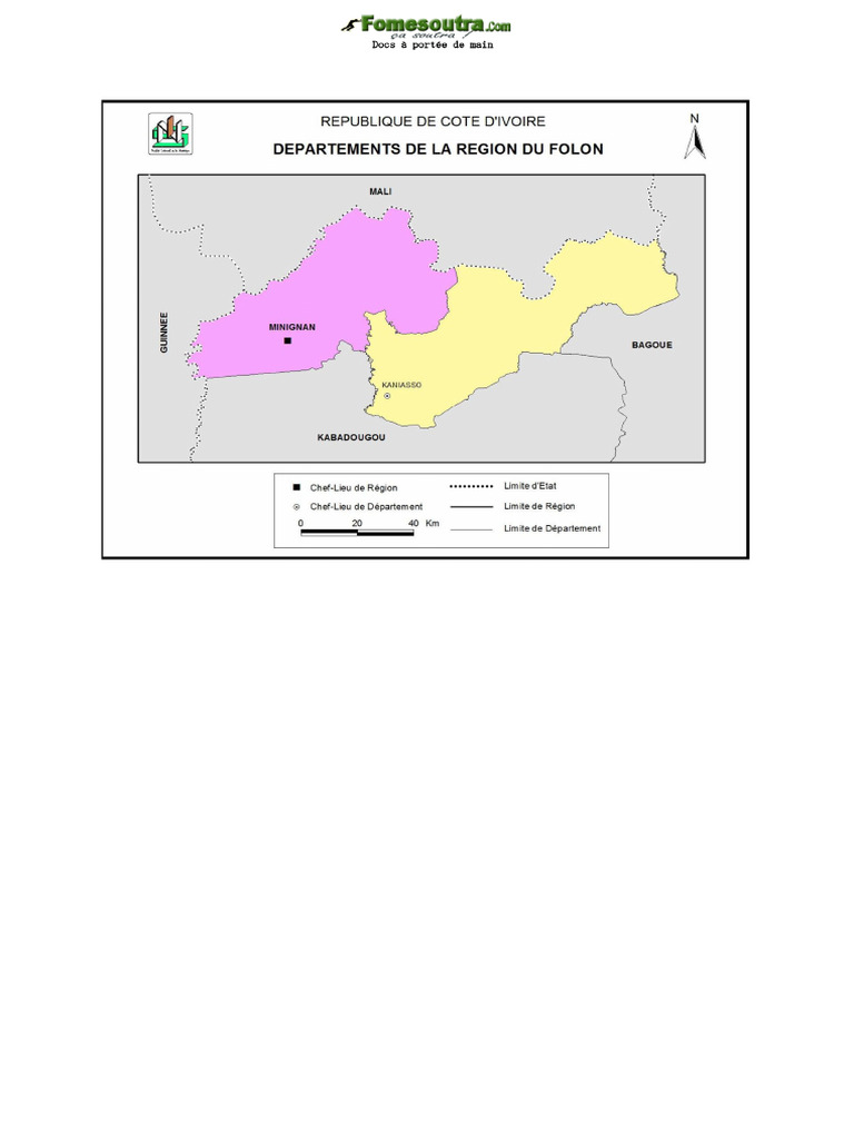 Carte de La Region Du Folon | PDF