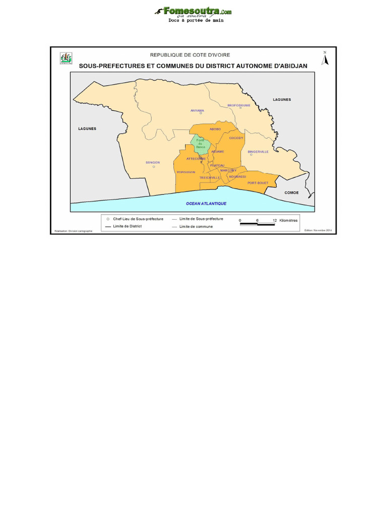 Carte Du District D'abidjan | PDF