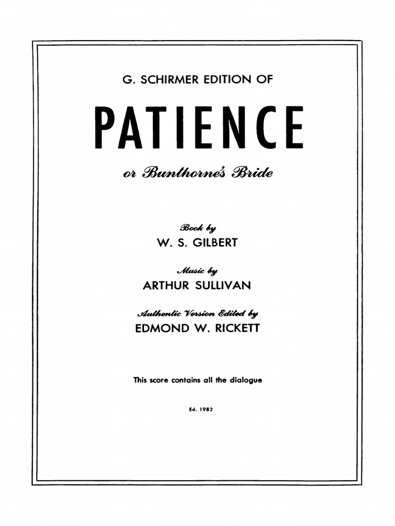 Patience | PDF