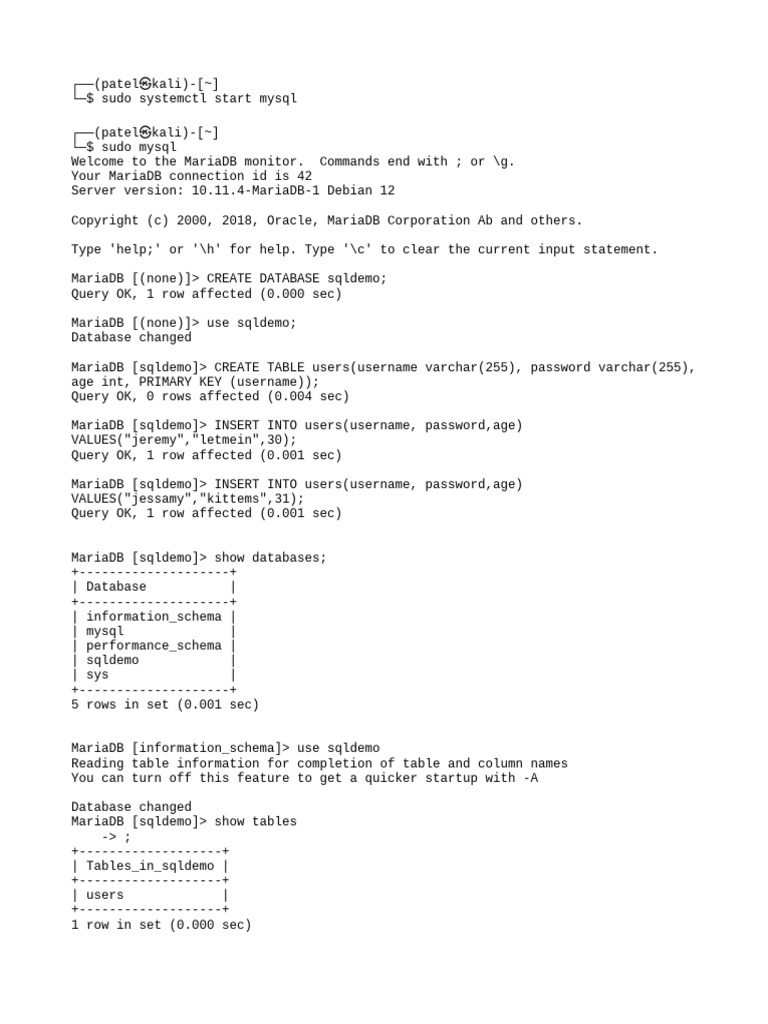 Sql Pdf