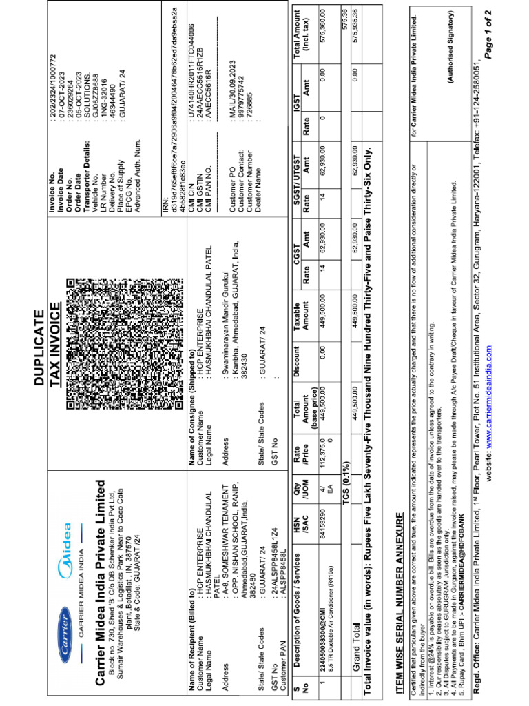 HCP - 500661137237000056 | PDF