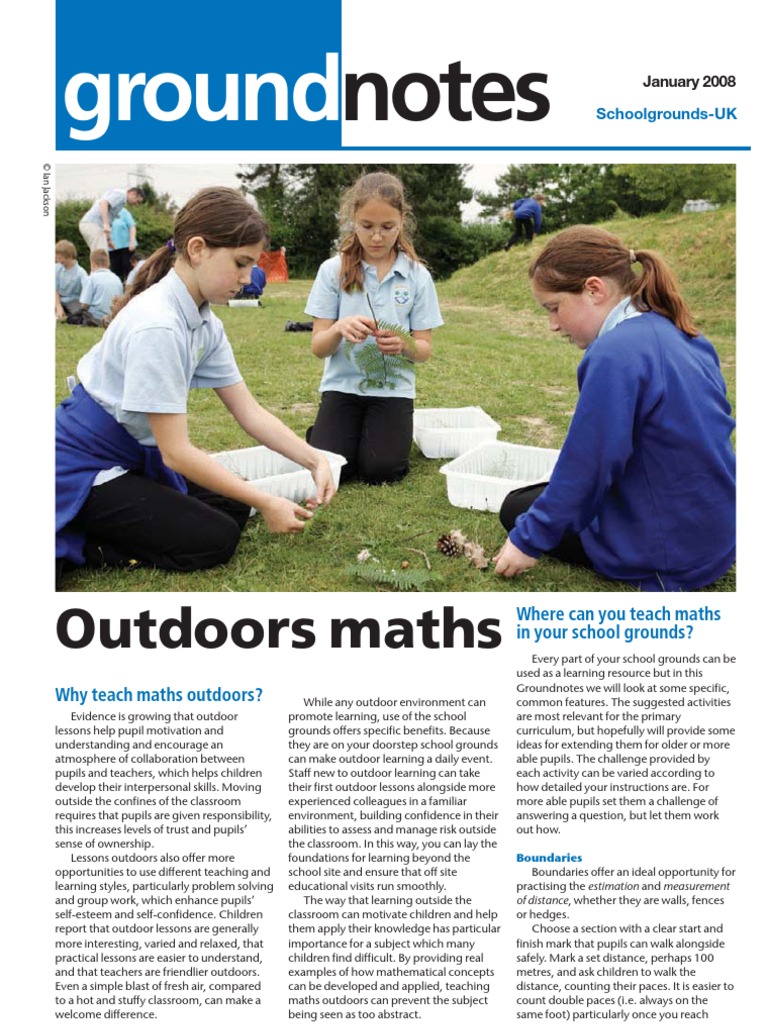Outdoor Math: Outdoor Learning and Play | PDF
