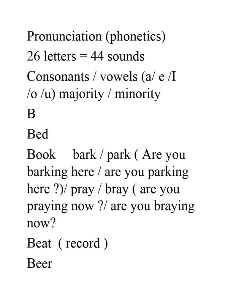 Pronunciation Rules Level Semi Final | PDF