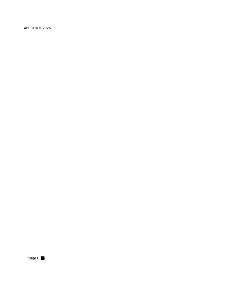 Api 510 2026 | PDF