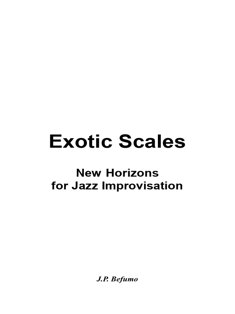 Guitar Book-Exotic Scales-New Horizons For Jazz Improvisation | PDF ...