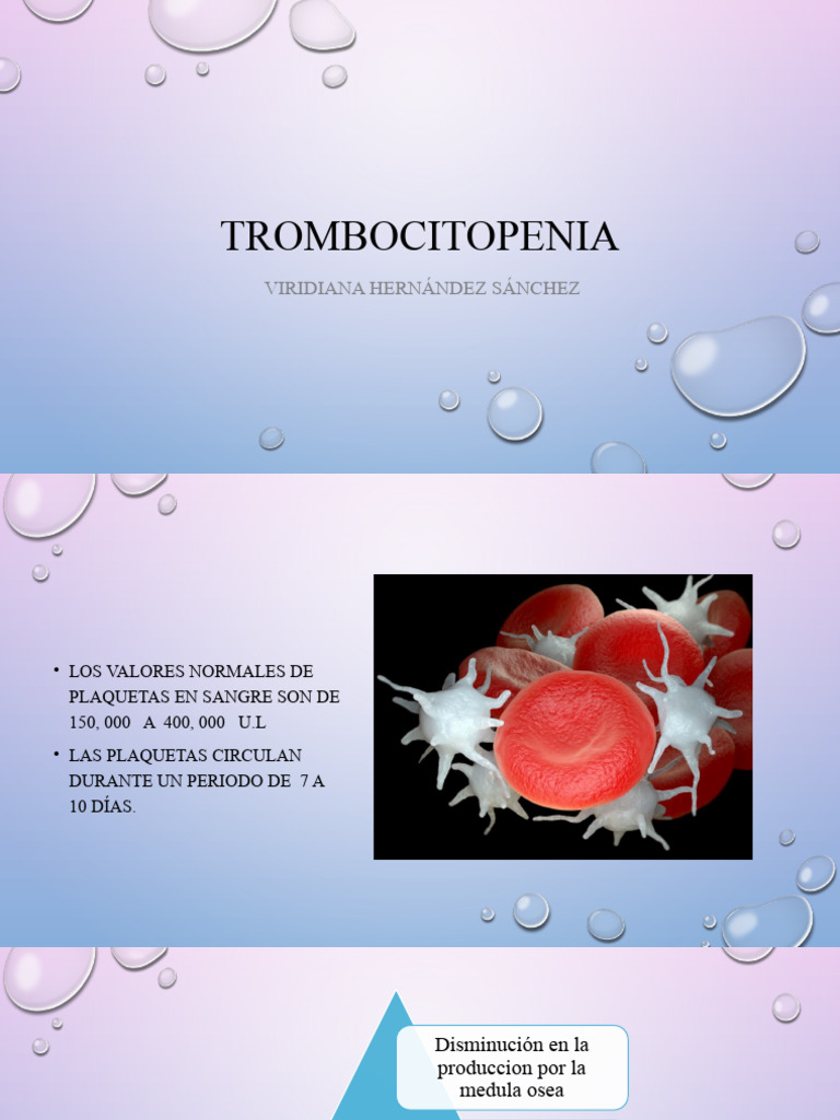 Trombocitopenia | PDF | Plaqueta | Sangre