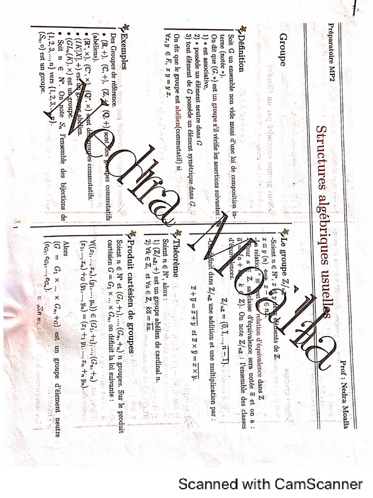 Résumé Cours Structure | PDF