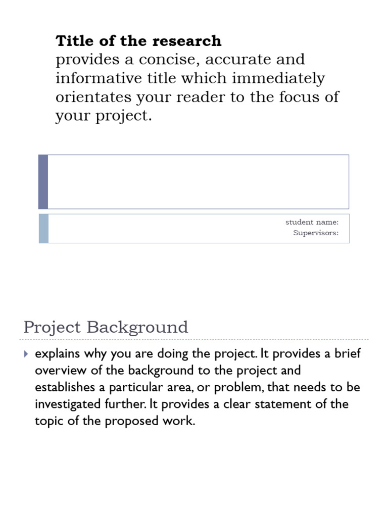 How To Do Grad-Project - Presentation Template | PDF | Science | Computing