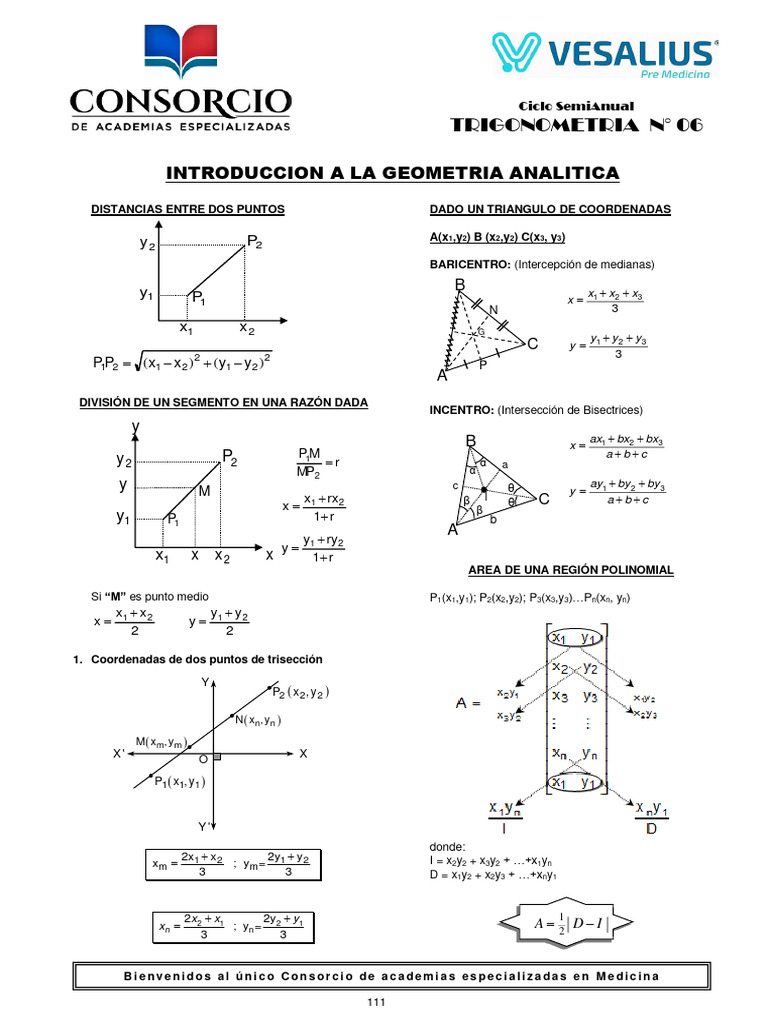 06 - Trigo (06) Geom Analitica I 111 - 114 | PDF | Triángulo | Objetos geométricos