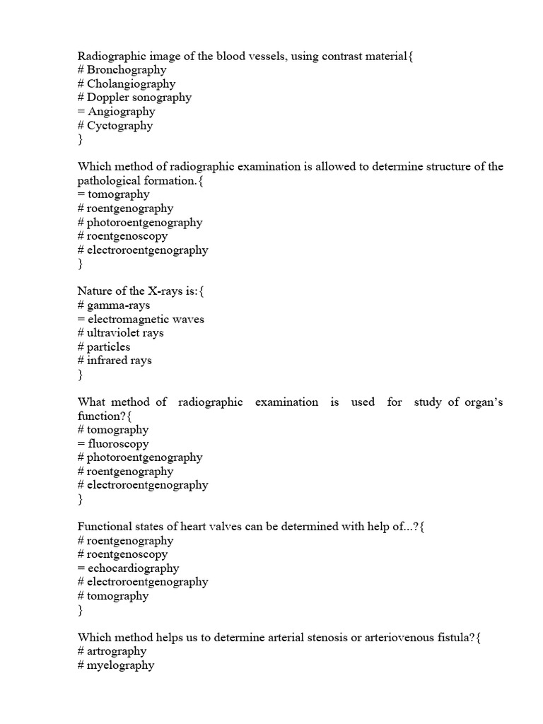 Visual Diagnostics and Radiology Midterm | PDF | Ct Scan | X Ray