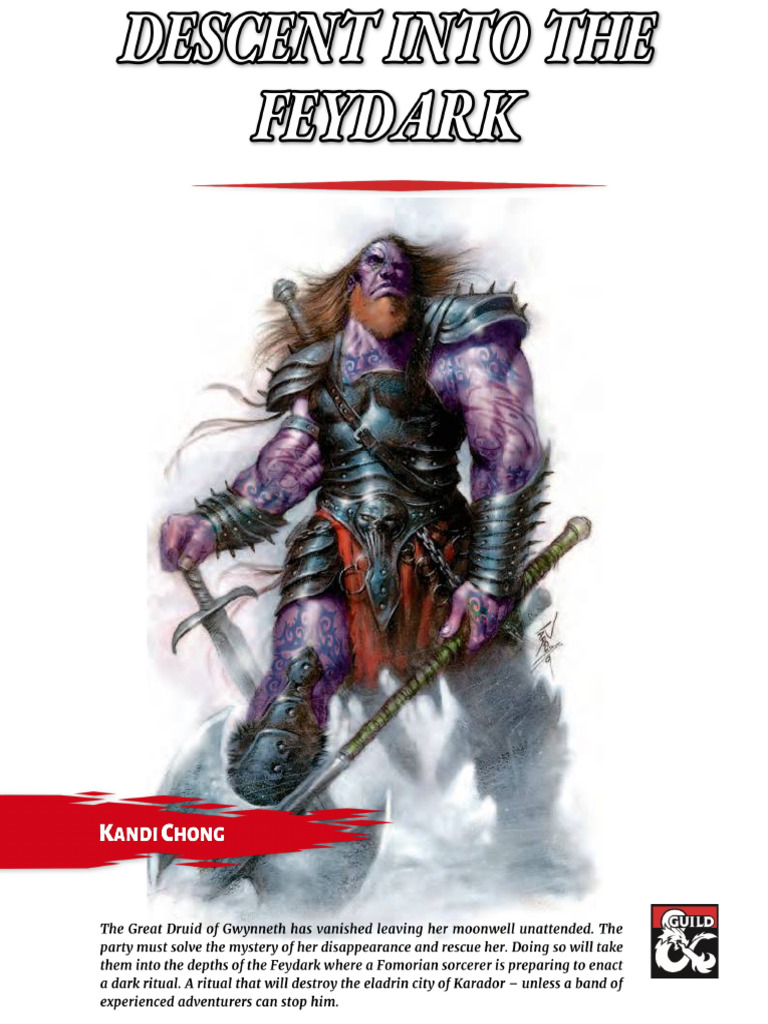 Descent Into The Feydark | PDF | Dungeons & Dragons | Wizards Of The Coast