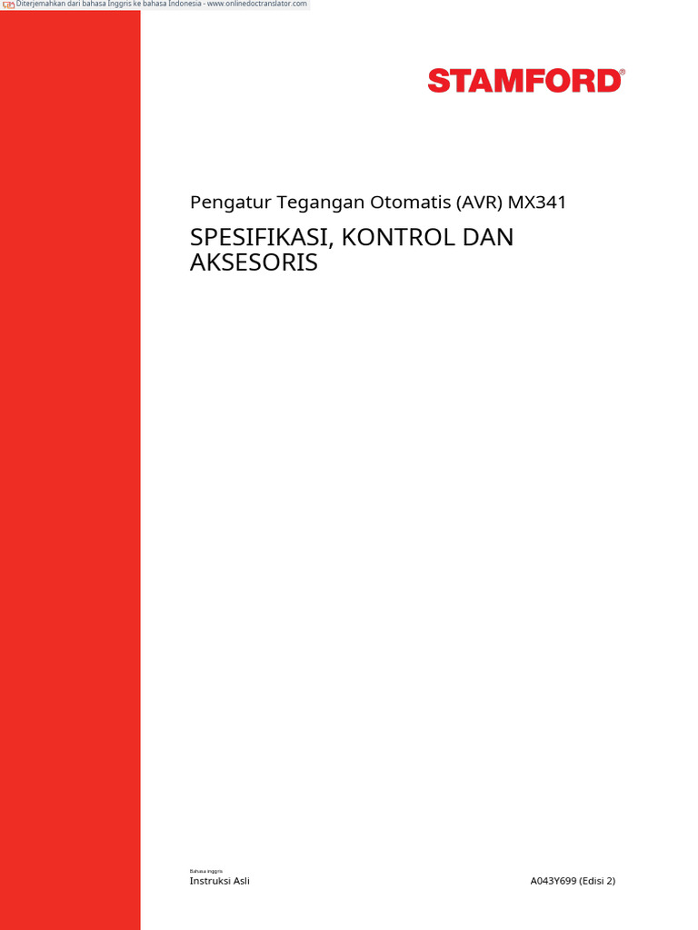 Stamford mx341 Avr Datasheet - En.id | PDF