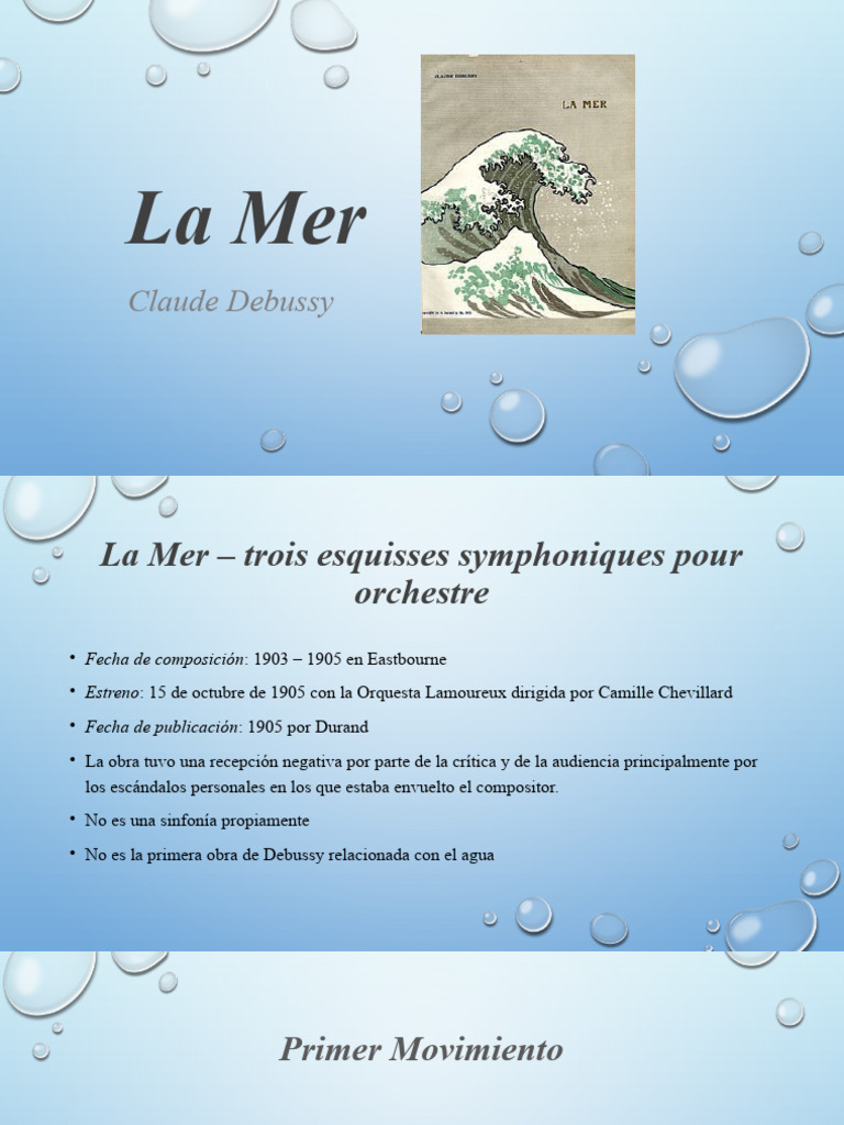 La Mer | PDF | Claude Debussy | Orquestas