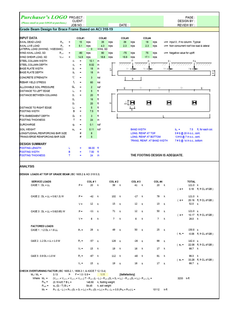 Brace Grade Beam | PDF