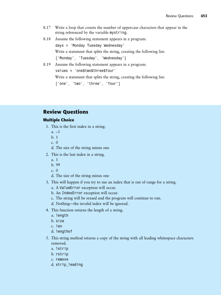 Chapter 8 Review and Programming Exercises | PDF | String (Computer Science) | Computer File