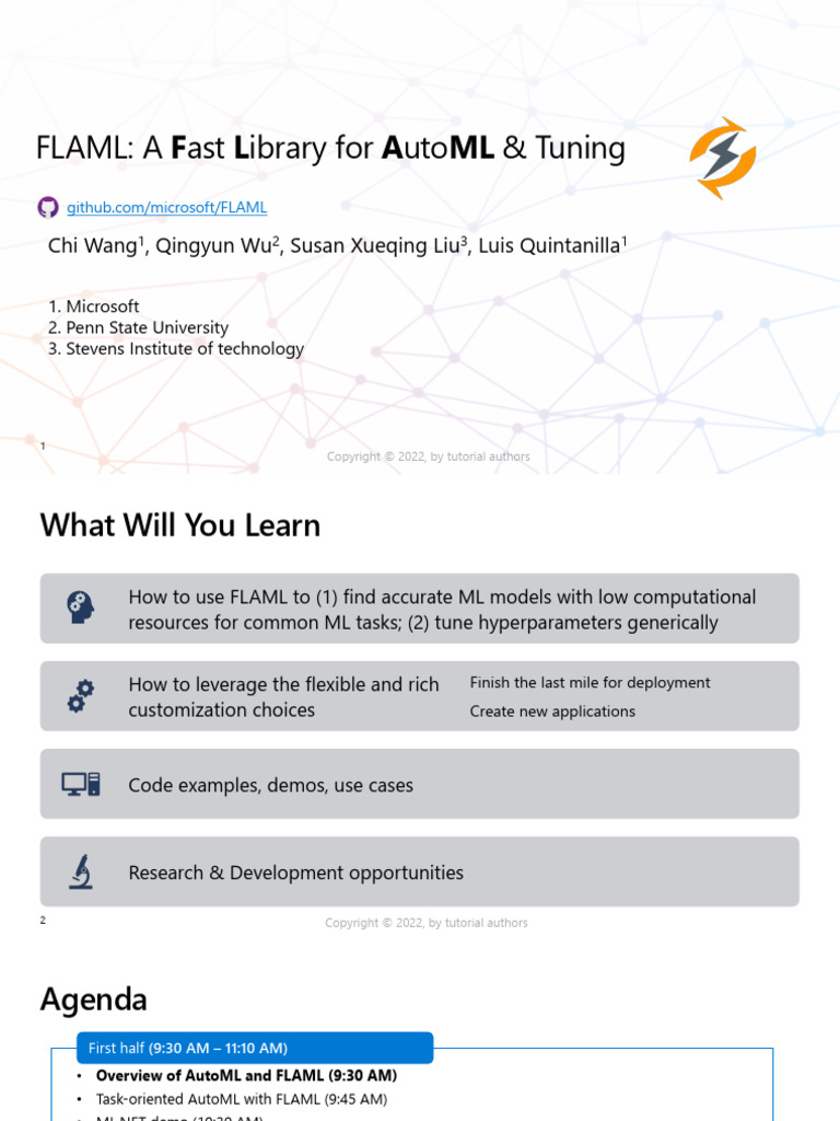 Flaml Tutorial 2022 Kdd Pdf Computer Programming Systems Science