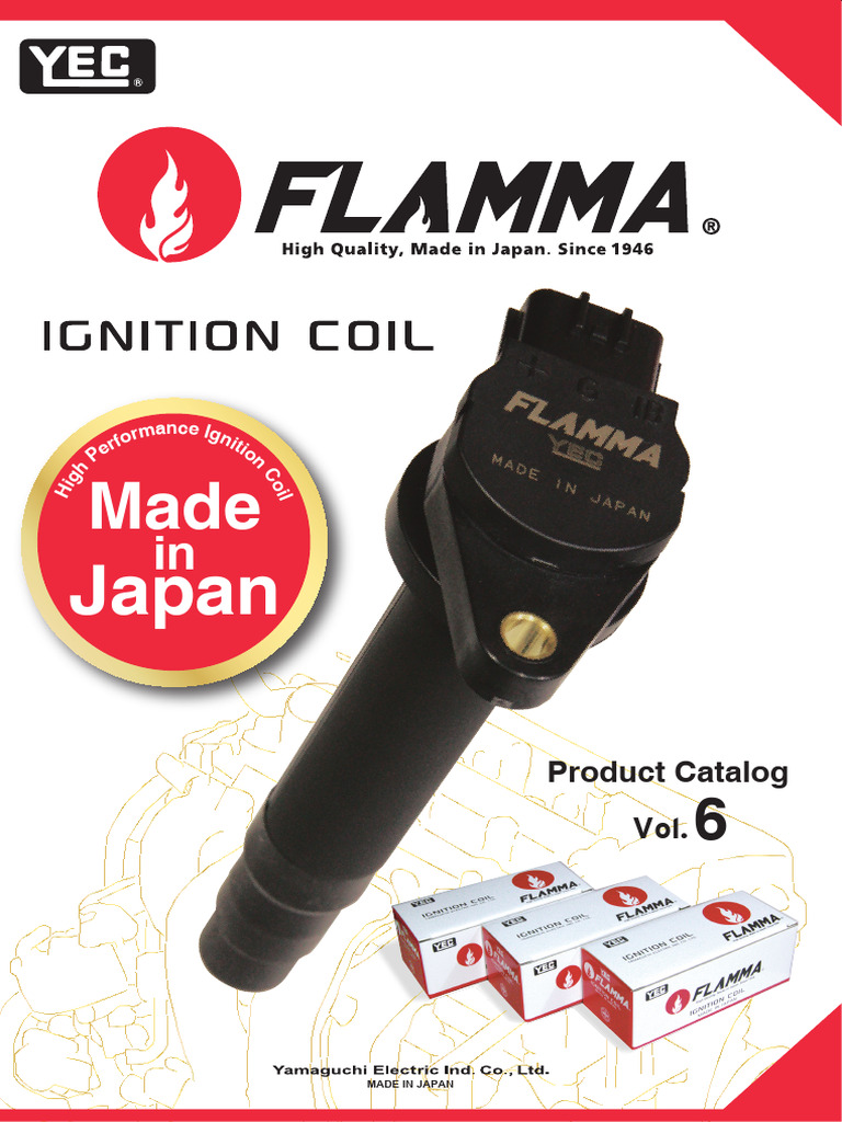 Flamma Yec Ignition Coil Vol.6 Catalog | PDF | Automotive Industry | Vehicle Technology