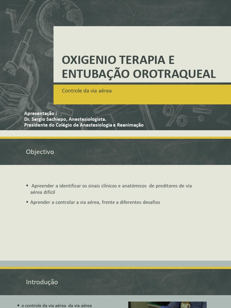 Oxigenação e IOT Aula | PDF | Medicina Clínica | Causas de morte