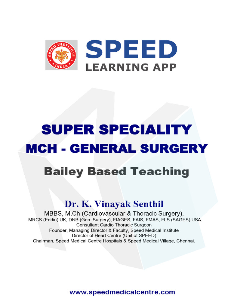 Speed Surgery Ss | Download Free PDF | Medicine | Medical Specialties