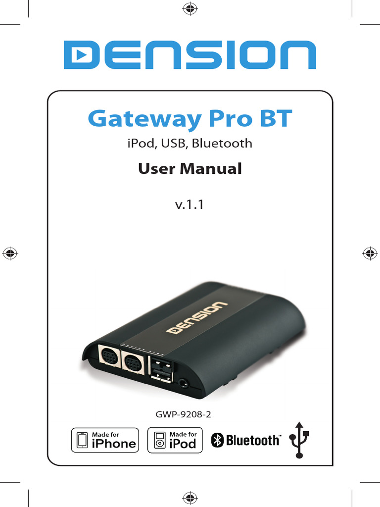 Gateway Pro Bt User Manual Pdf