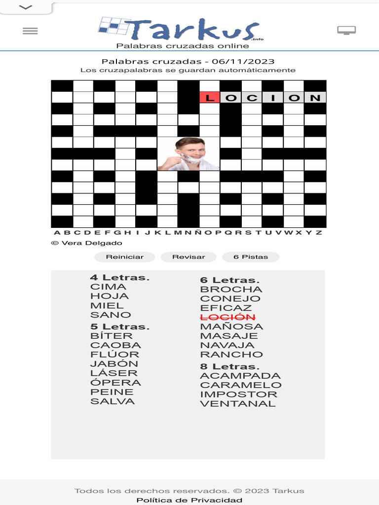 Palabras Cruzadas - 14082023 - TARKUS | PDF