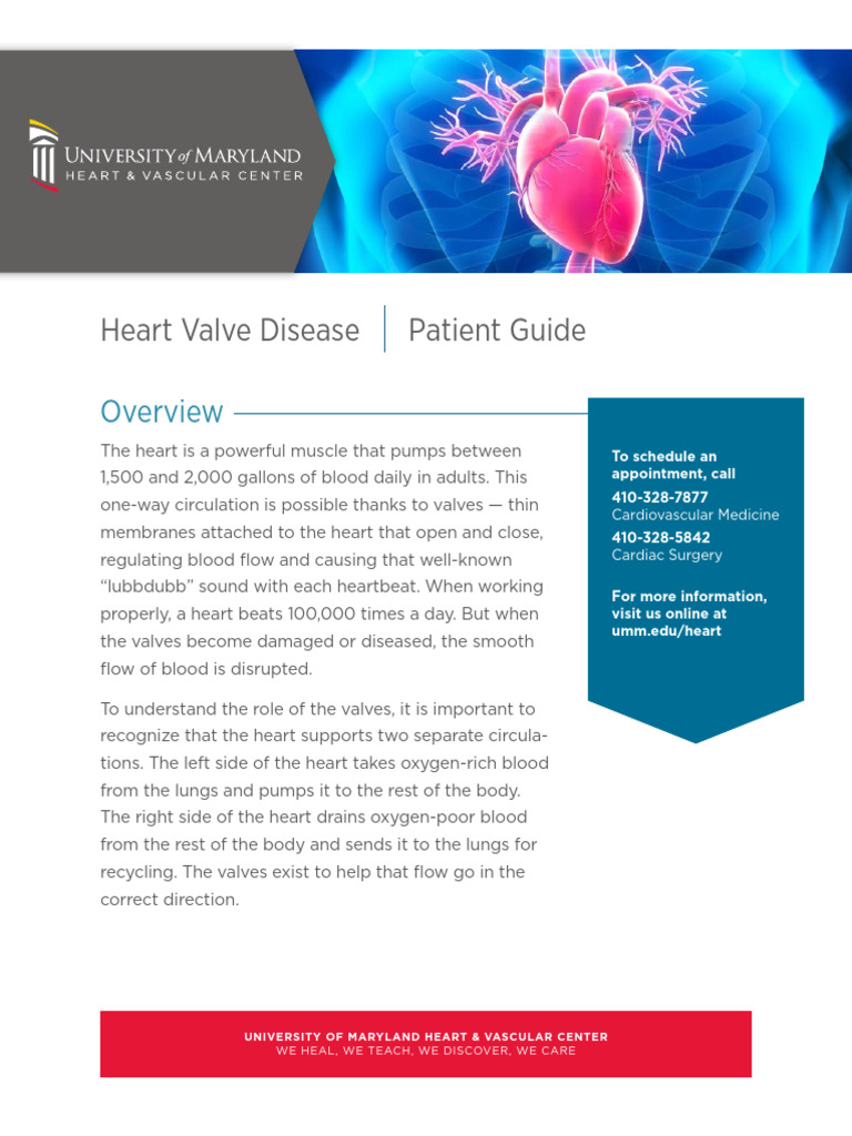 Heart Valve Disease Guide | PDF
